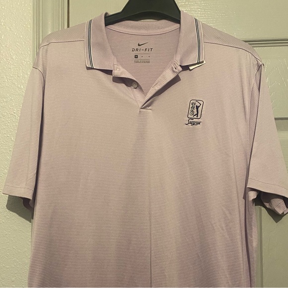 Nike | Shirts | Tpc Sawgrass Nike Golf Polo Shirt Medium Purple | Poshmark